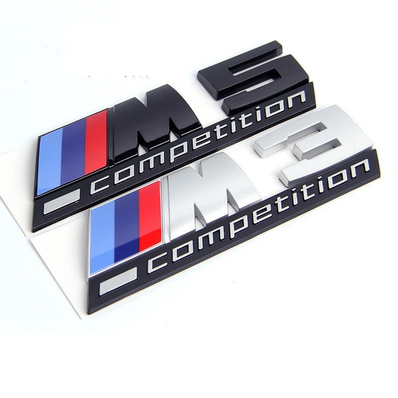Logo BMW M2 / M3 / M4 / M5 Compétition Noir | RS SHOP