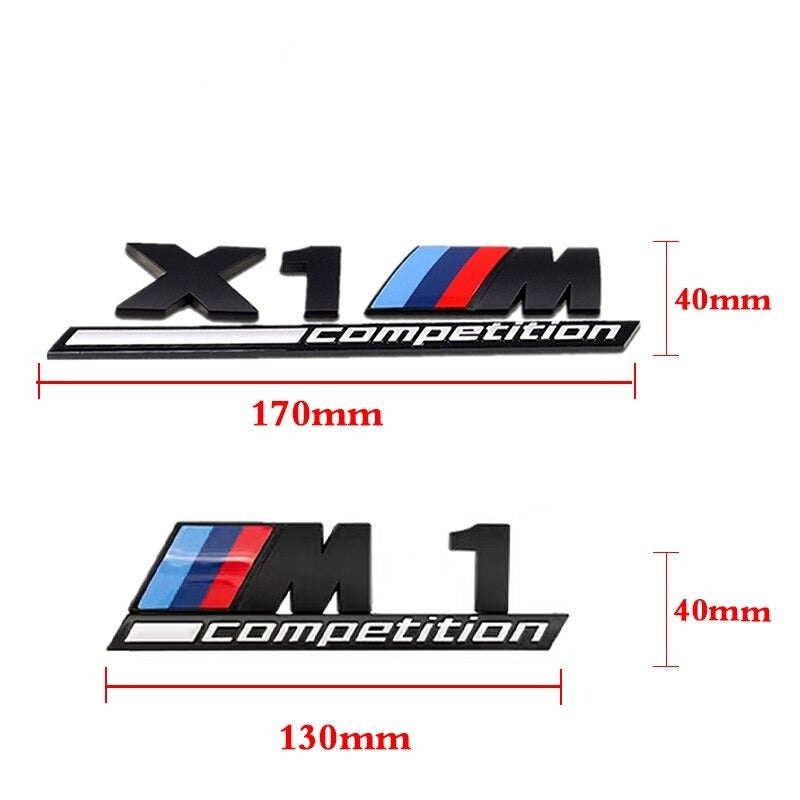 Logo BMW M2 / M3 / M4 / M5 Compétition Noir | RS SHOP